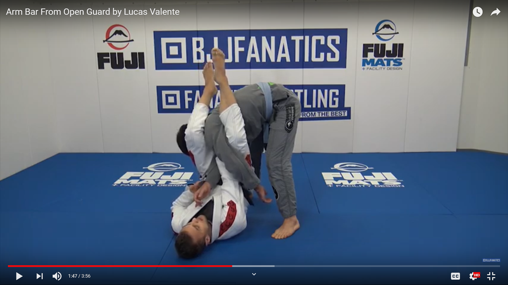 Arm Bar From Open Guard by Lucas Valente – BJJ Fanatics