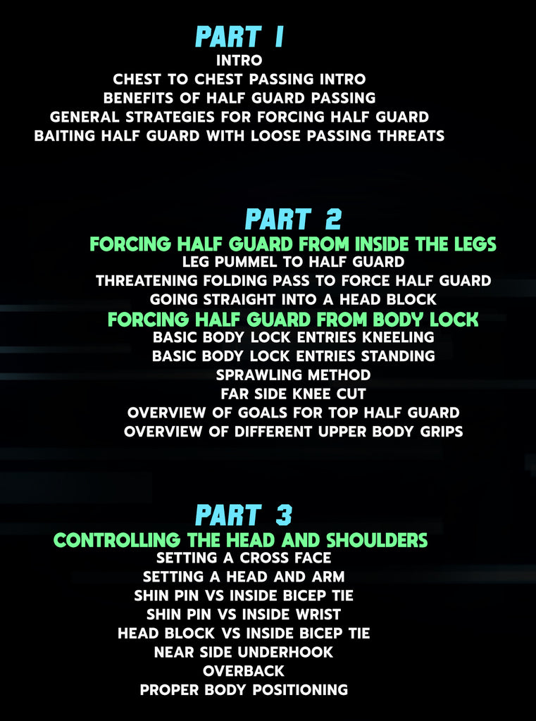 Essential Connections: Chest To Chest Half Guard Passing by Giancarlo – BJJ Fanatics