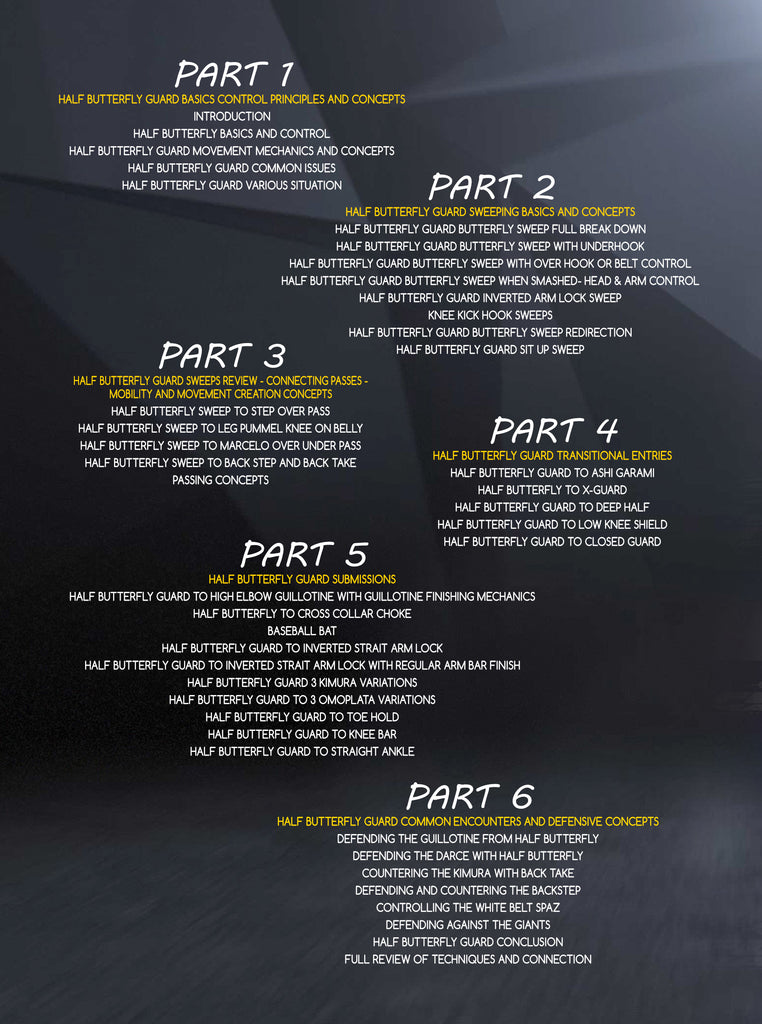 Basics To Advanced: The Half Butterfly Guard by Benzrihem – BJJ Fanatics