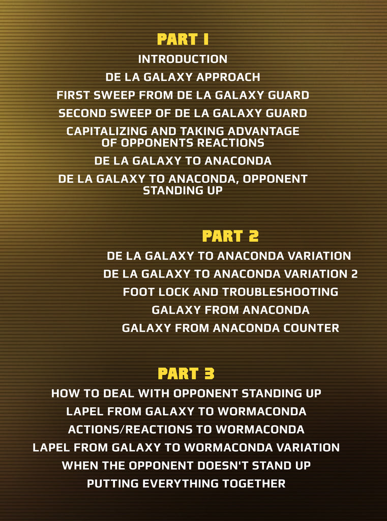Mastering The Lapel Guard Volume 2: The Galaxy Guard Intermediate – BJJ ...