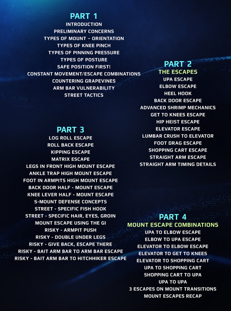 18 Mount Escapes For Sport and Street by Burton Richardson – BJJ Fanatics