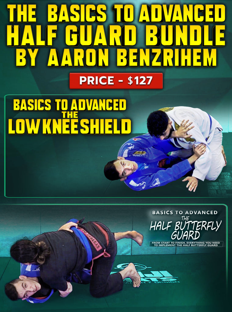 The Basics To Advanced Half Guard Bundle by Aaron Benzrihem – BJJ Fanatics