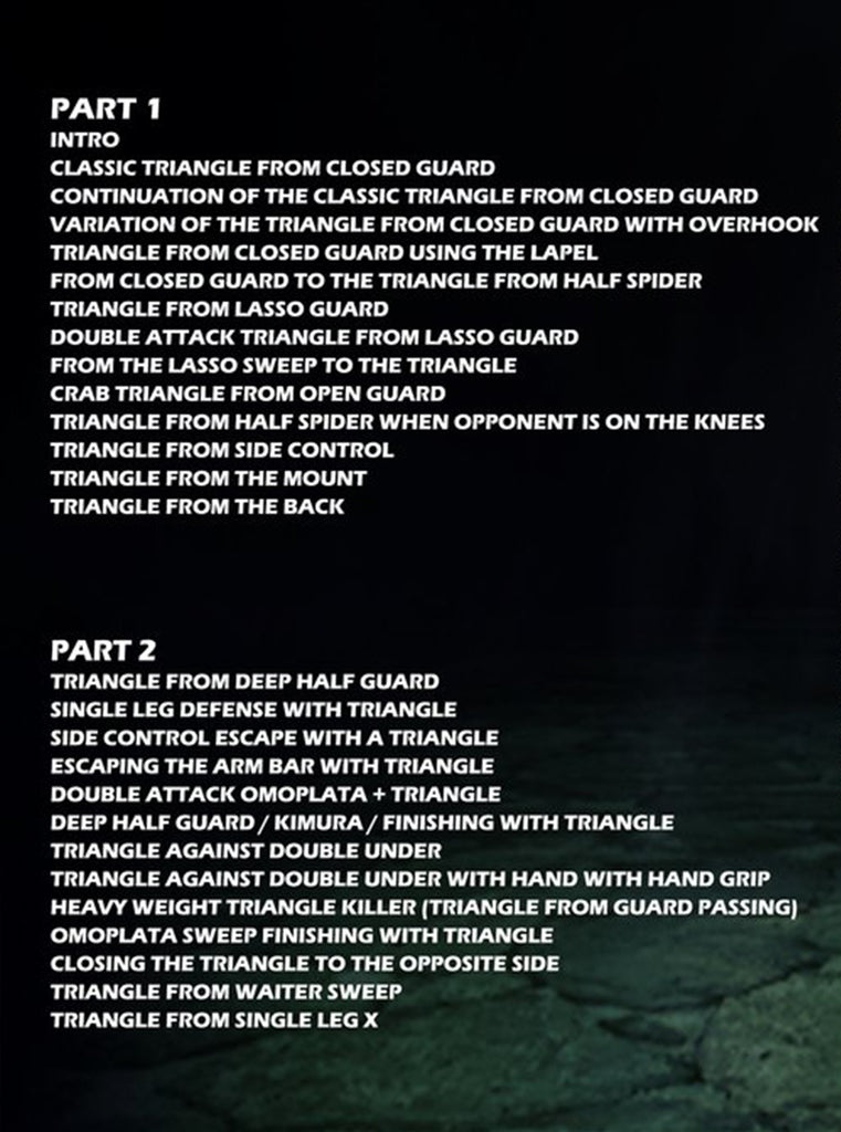 Triangle Masterclass by Rodrigo Cavaca – BJJ Fanatics